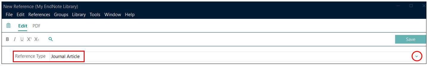 Manually Adding References Endnote Guide Apa Referencing Guide Sit Library Guides At