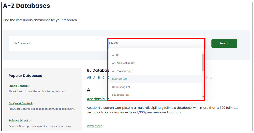 Online Databases - Project Management - SIT Library Guides at Southern ...