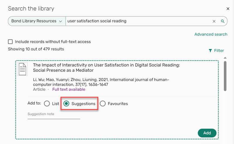 Adding Items To A List Resource List Guide For Educators Library 8522