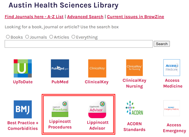 Lippincott - Library training - Library Info Guides at Austin Health ...